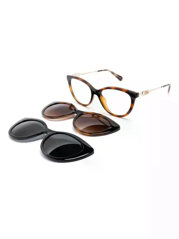 Emporio Armani Interchangeable-lens Cat-eye Glasses