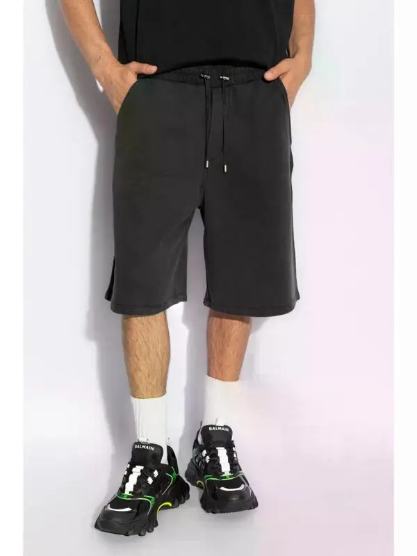 Balmain Logo-embroidered Track Shorts