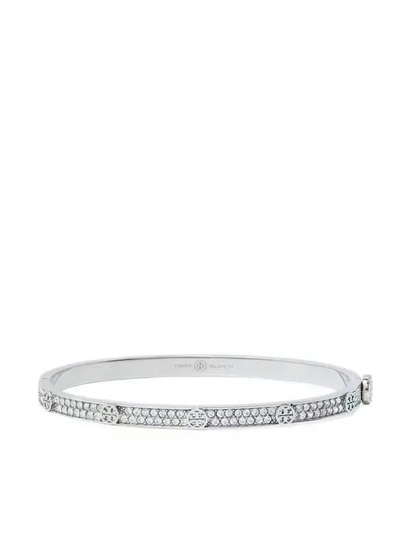 Tory Burch Miller Studded 5mm Bracelet - Silver