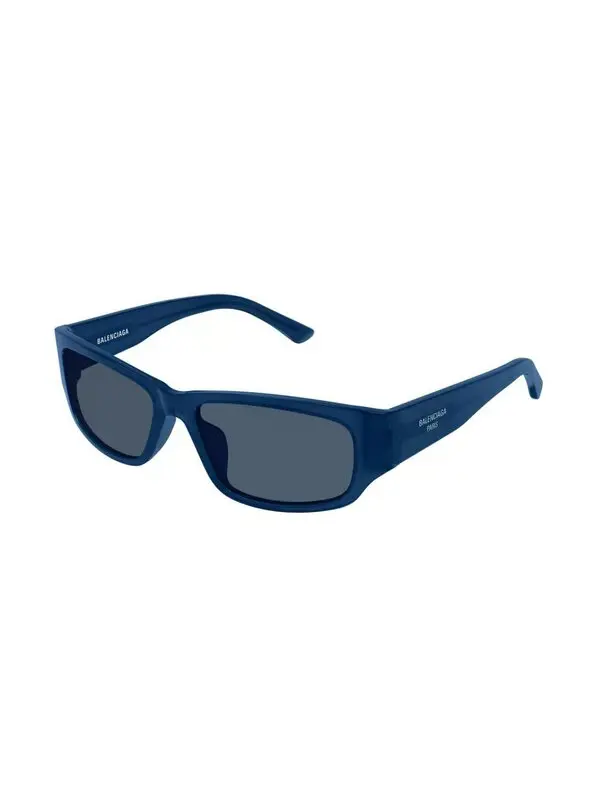 Balenciaga Rectangle Frame Sunglasses - Blue