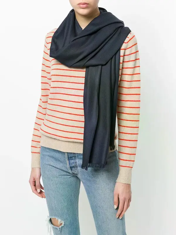 N.peal Pashmina Shawl Scarf - Blue
