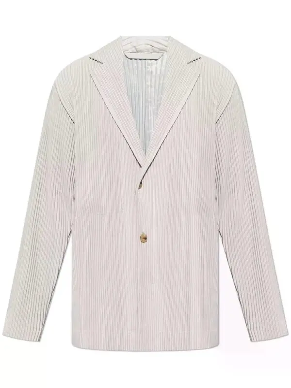Issey Miyake Plissé-effect Single-breasted Blazer