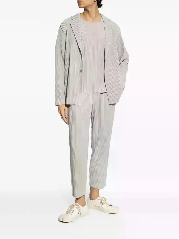 Issey Miyake Plissé-effect Single-breasted Blazer