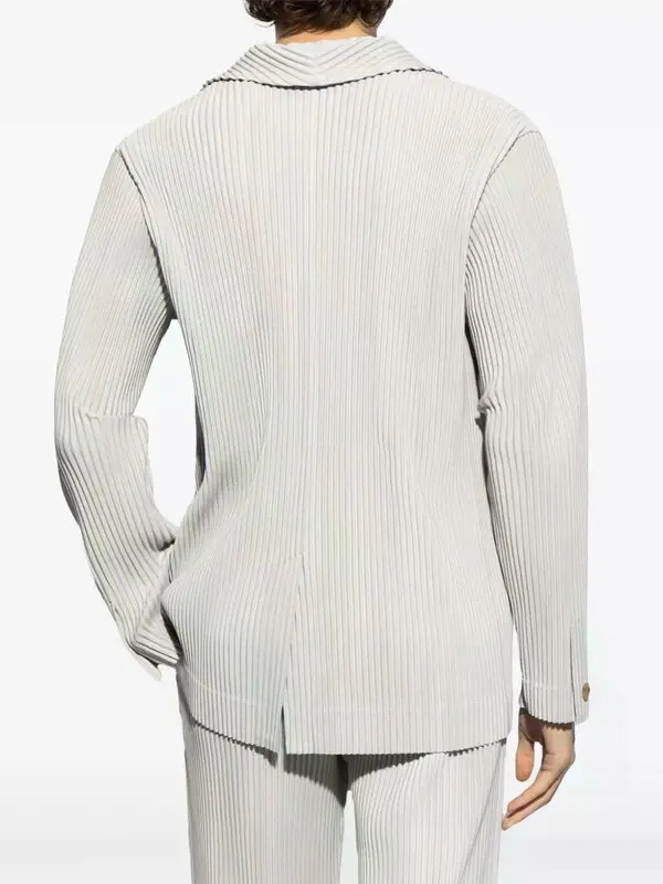 Issey Miyake Plissé-effect Single-breasted Blazer