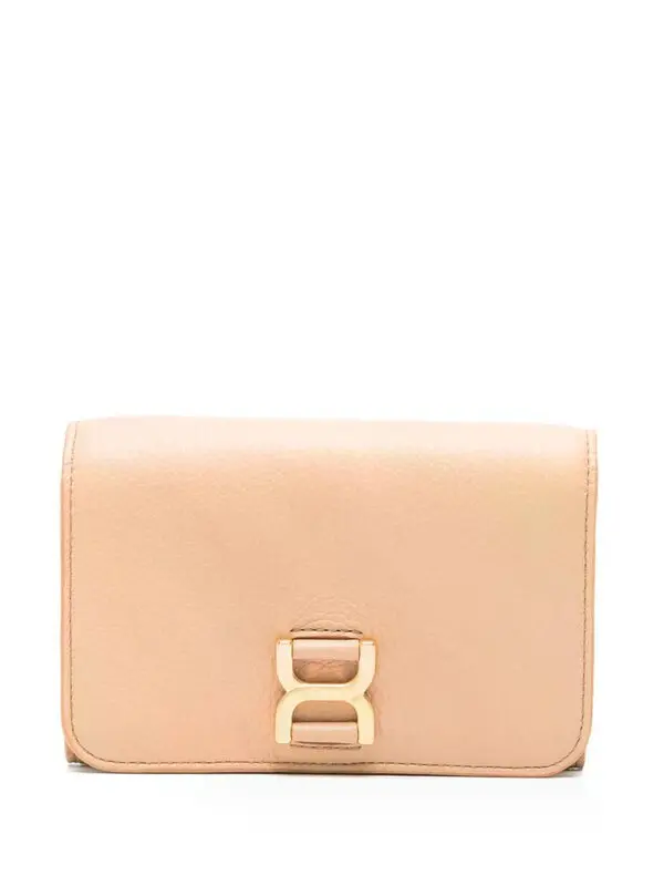 Chloé Tri-fold Leather Wallet - Neutrals