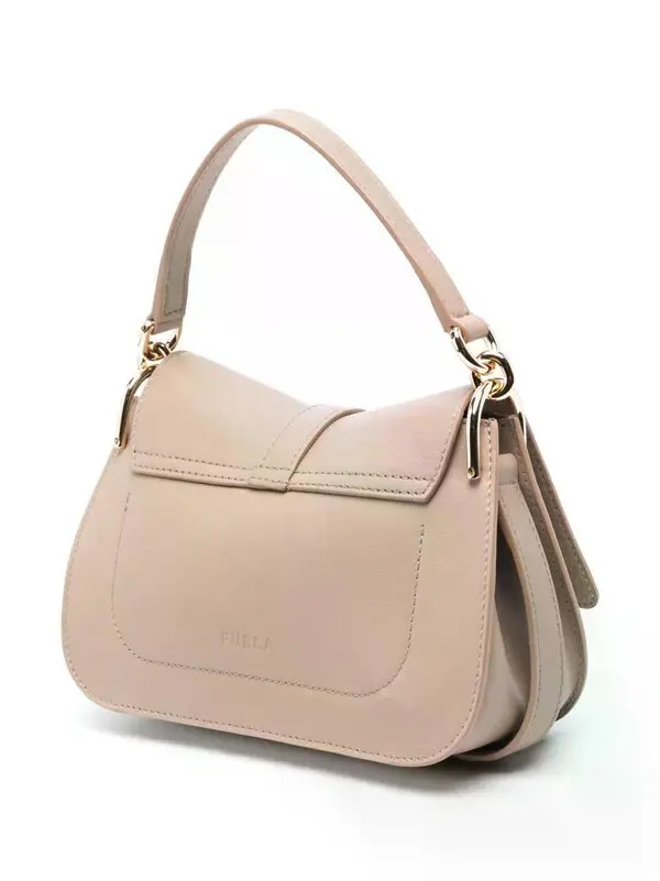 Furla Flow Leather Shoulder Bag - Neutrals