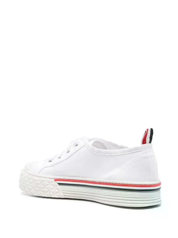 Thom Browne Collegiate Low-top Canvas Sneakers