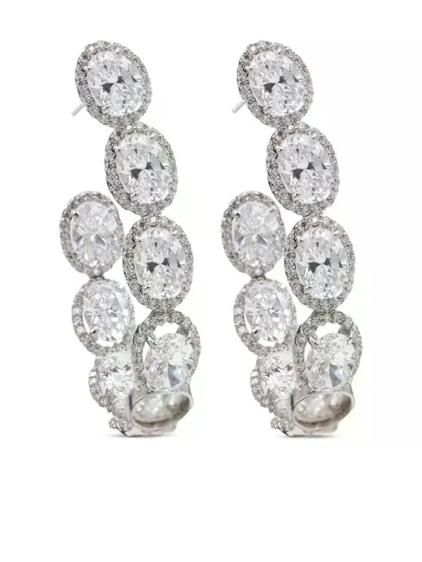 JUWELINA PARIS Essie Hoop Earrings - Silver