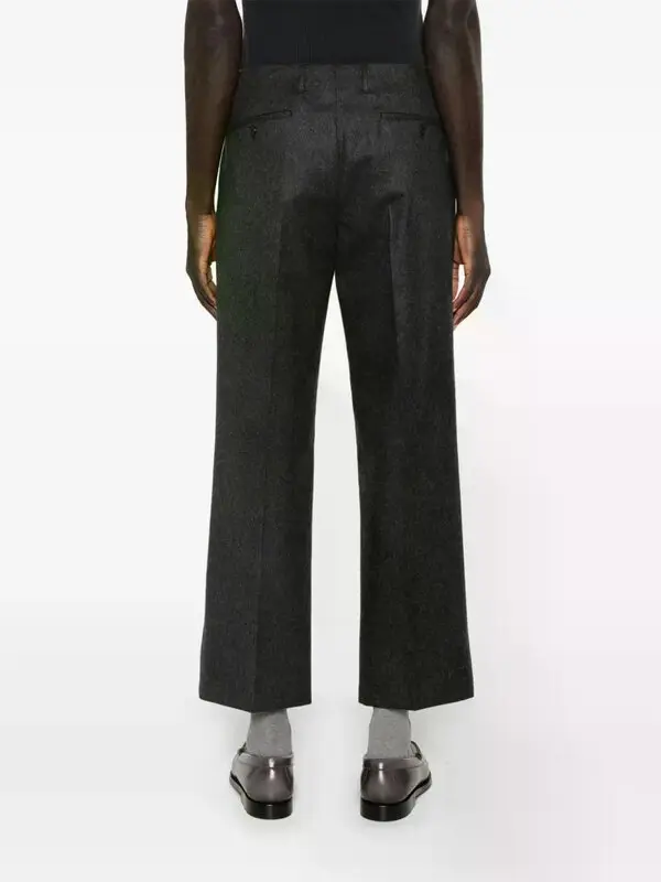 Prada Flannel Wool Straight-leg Trousers