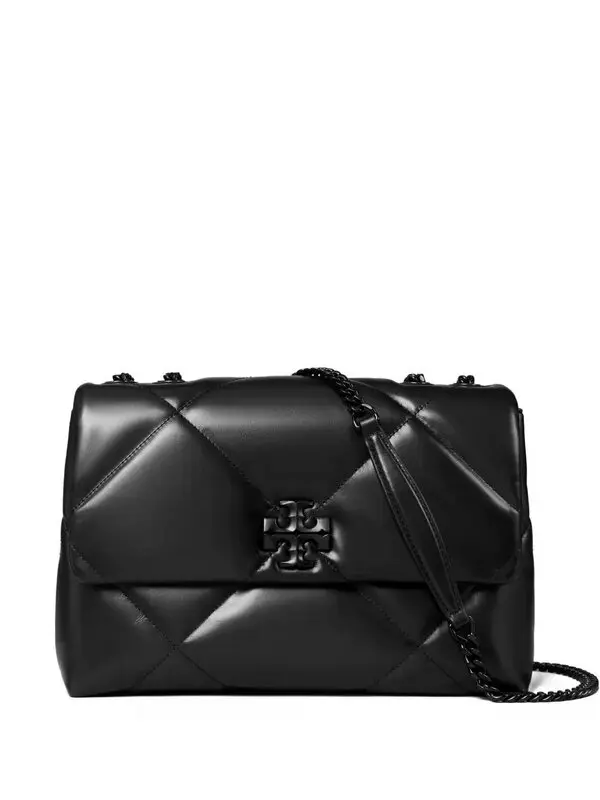 Tory Burch Kira Quilted Leather Shoulder Bag - Black