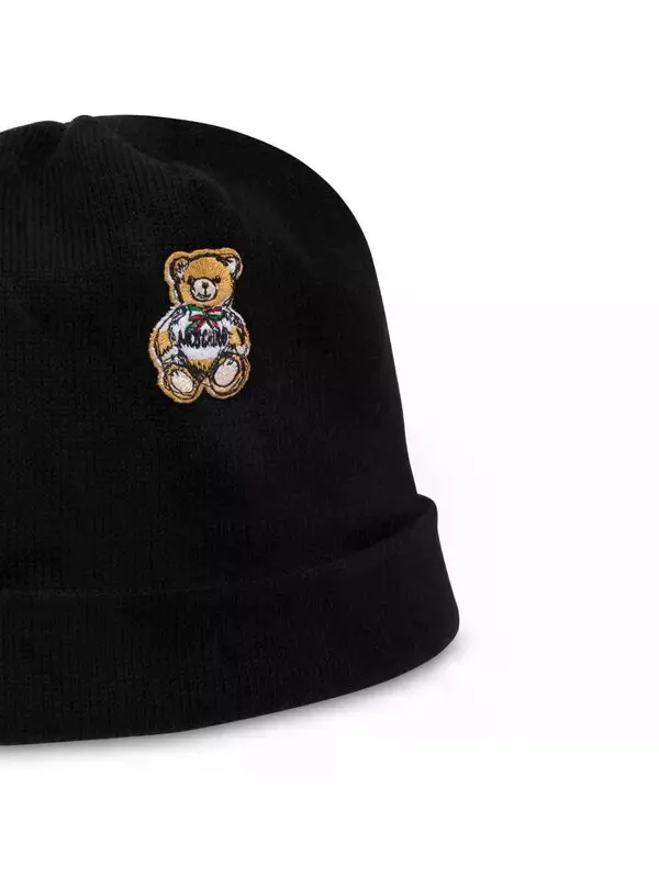 Moschino Teddy Bear Virgin Wool Beanie