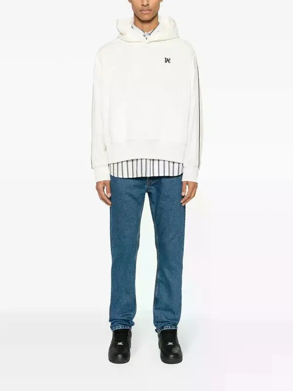 Palm Angels Monogram-embroidered Track Hoodie
