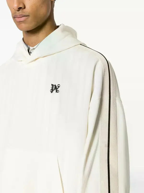 Palm Angels Monogram-embroidered Track Hoodie