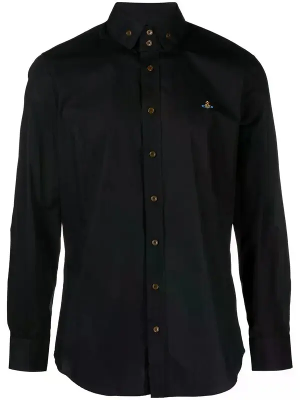 VIVIENNE WESTWOOD Orb-embroidered Poplin Shirt