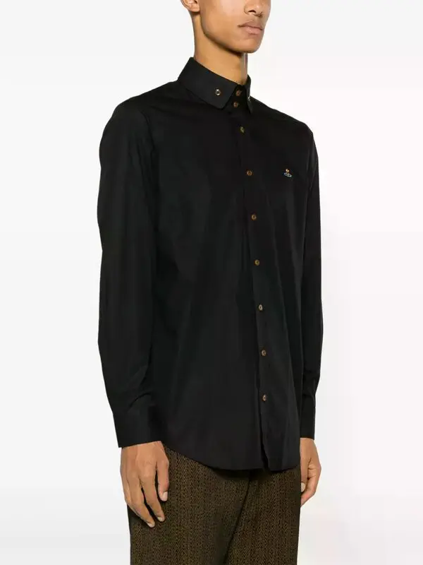 VIVIENNE WESTWOOD Orb-embroidered Poplin Shirt