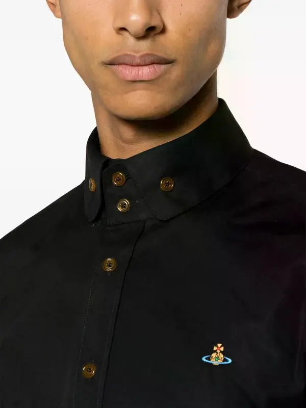 VIVIENNE WESTWOOD Orb-embroidered Poplin Shirt