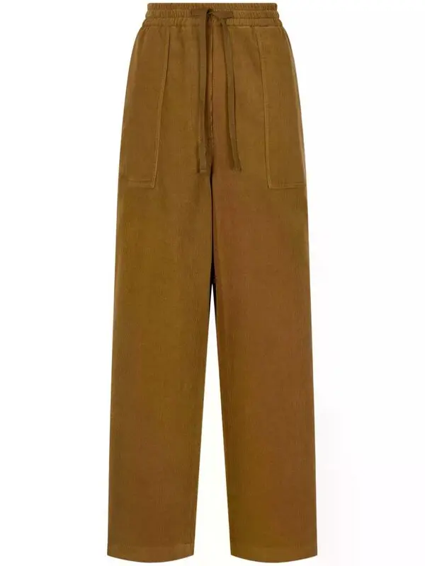 STUDIO TOMBOY Corduroy Wide-leg Trousers - Neutrals
