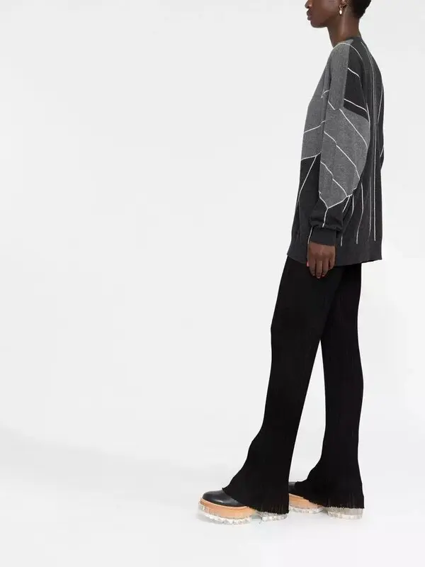 Stella McCartney Stripe-print V-neck Jumper