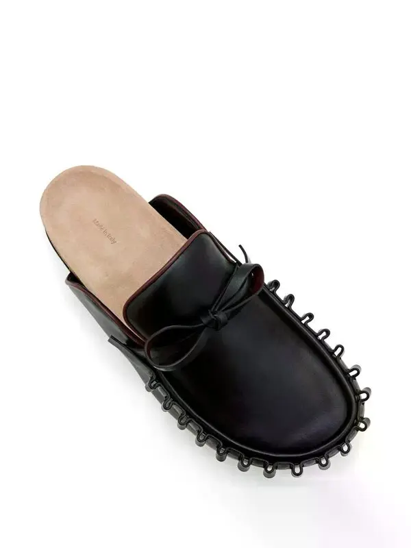 JW Anderson Bow Tie Leather Mules