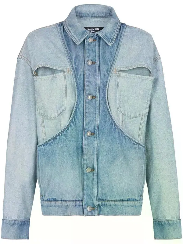 Balmain Paneled Denim Jacket