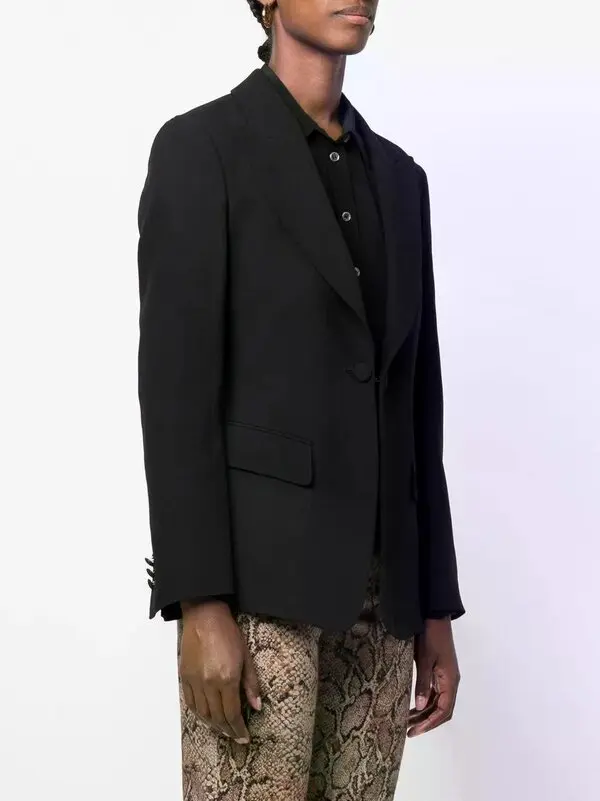 Alberta Ferretti Single-breasted Blazer - Black