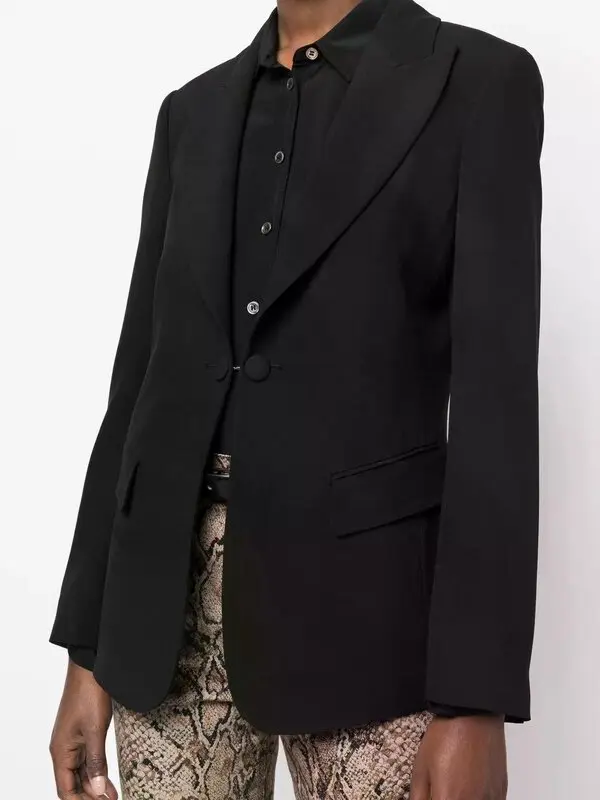 Alberta Ferretti Single-breasted Blazer - Black