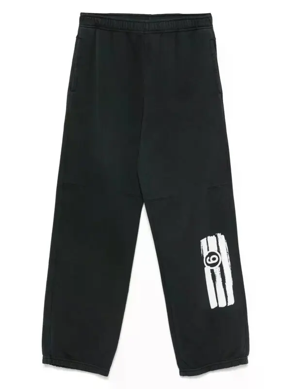 MAISON MARGIELA Anthracite Track Pants With Signature Logo