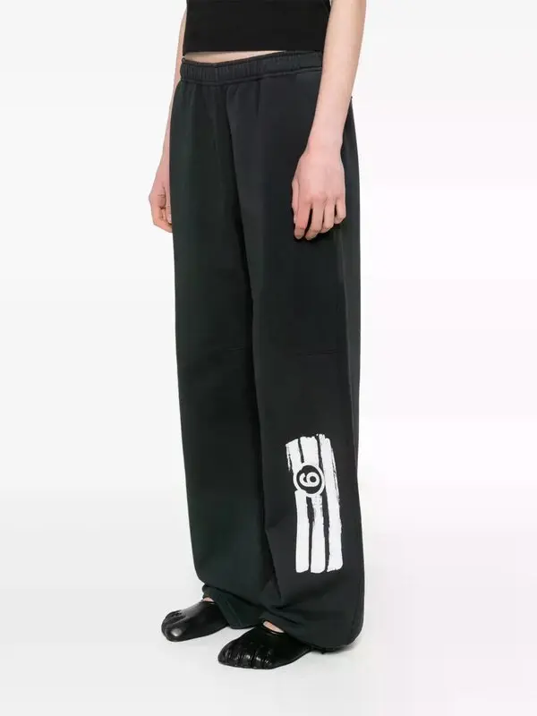 MAISON MARGIELA Anthracite Track Pants With Signature Logo