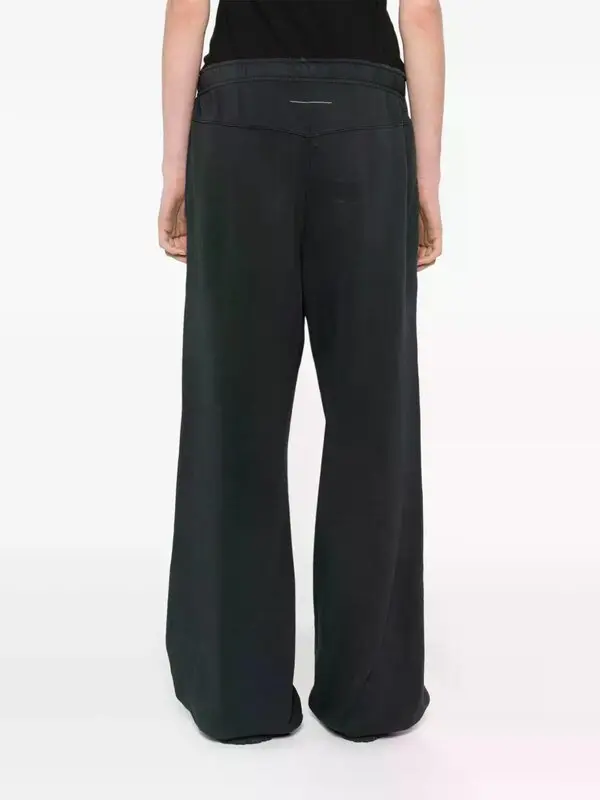 MAISON MARGIELA Anthracite Track Pants With Signature Logo