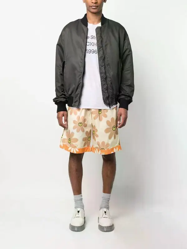 BARROW Floral-print Cotton Shorts