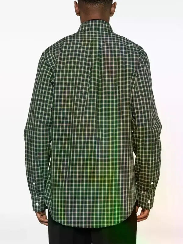 Givenchy 4g Motif-embroidered Checked Shirt