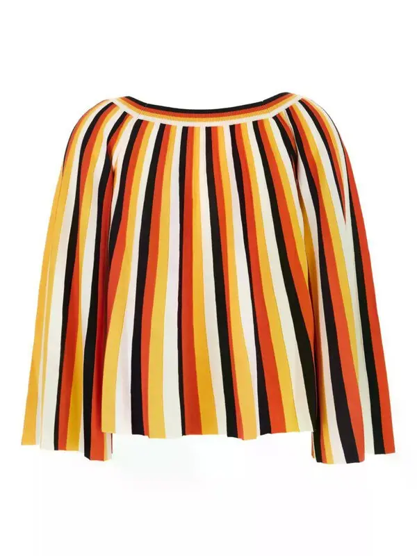 Chloé Striped Wool Blouse
