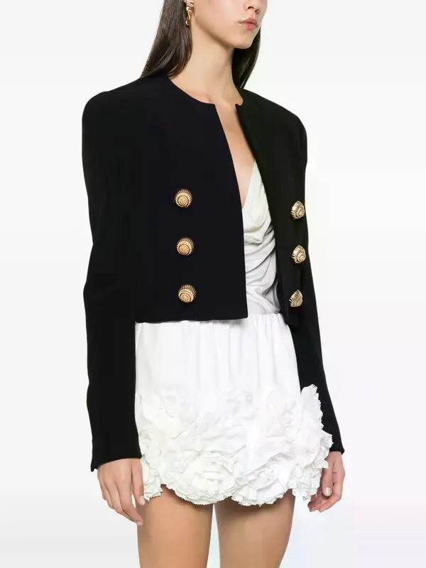 Balmain Crepe Jacket - Black