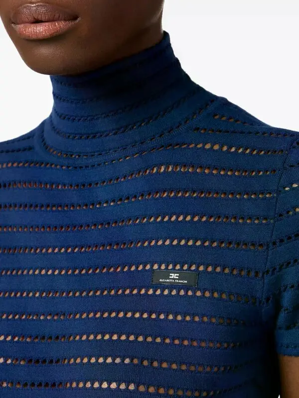 Elisabetta Franchi Open-knit Bodysuit