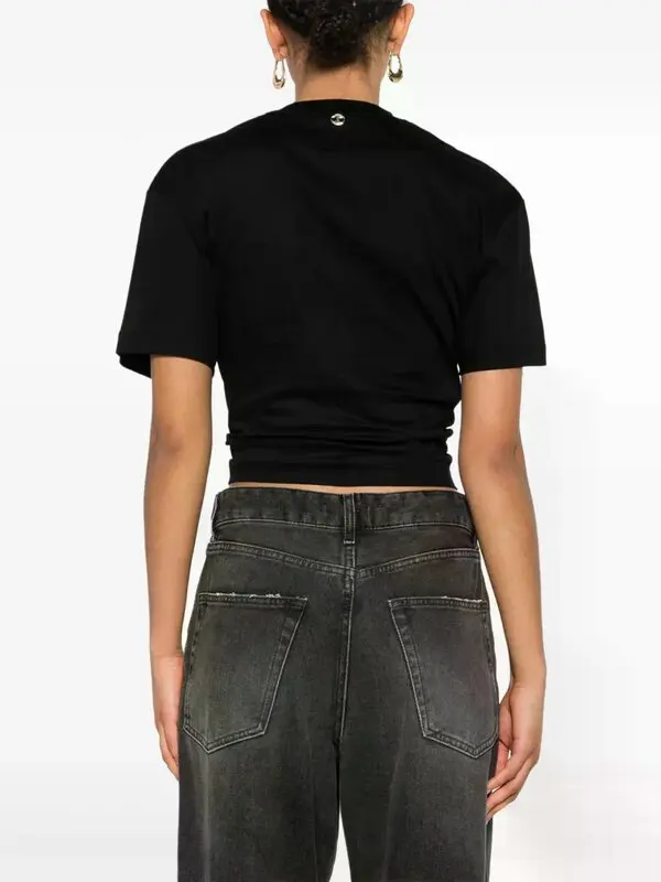 Rabanne Ring-embellished T-shirt - Black
