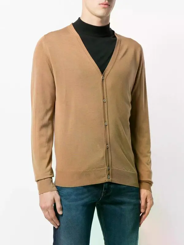 John Smedley V-neck Merino Wool Cardigan
