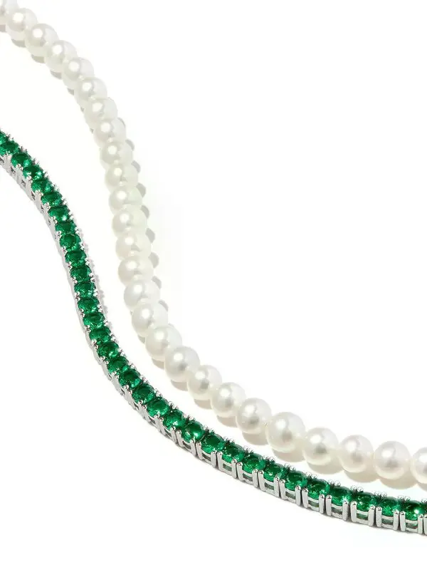 HATTON LABS Pearl And Crystal Bracelet