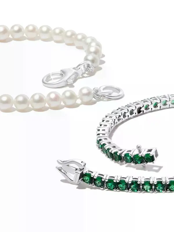 HATTON LABS Pearl And Crystal Bracelet