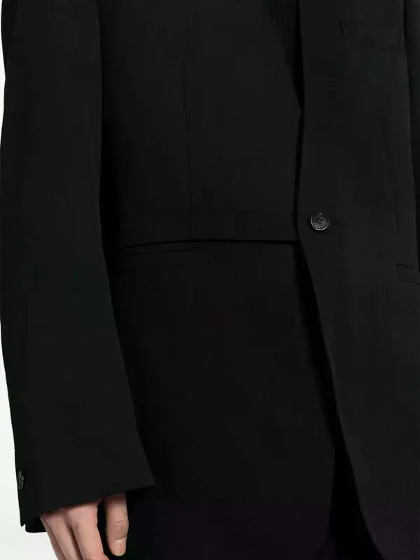 SONGZIO Asymmetric Collarless Blazer