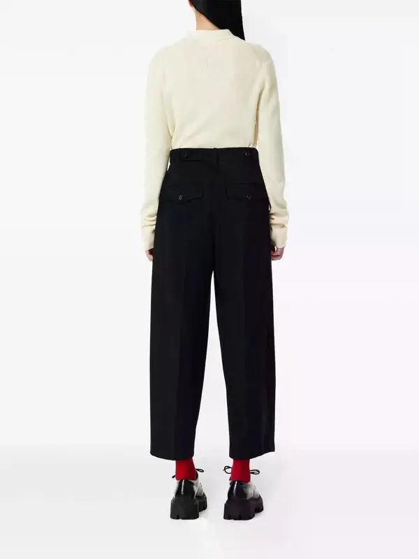 STUDIO TOMBOY Pintuck-detail Wide-leg Trousers