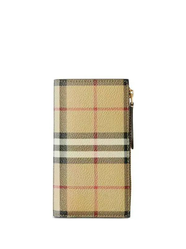Burberry Vintage Check-pattern Bi-fold Wallet - Neutrals