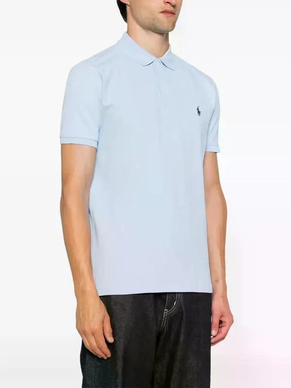 Polo Ralph Lauren Polo-pony-motif Polo Shirt - Blue