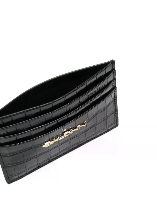 BALDININI Crocodile-effect Card Holder