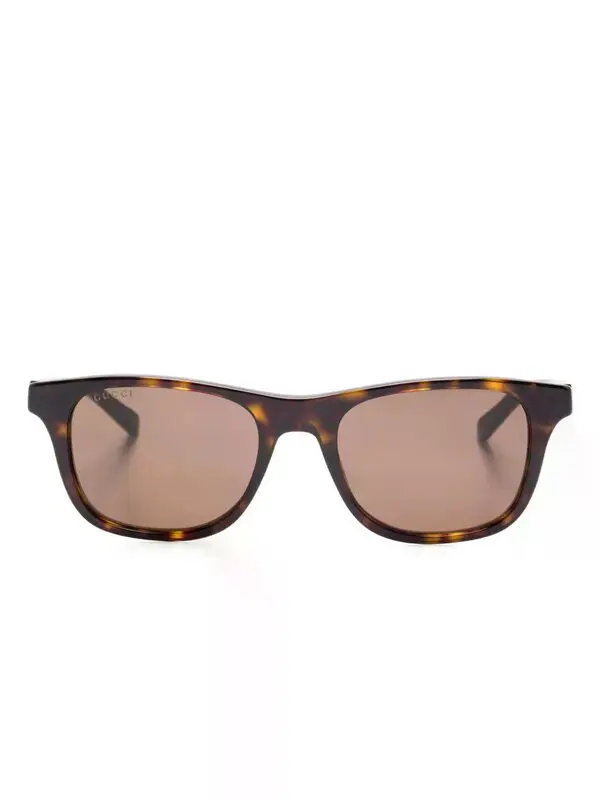 Gucci Square-frame Sunglasses - Brown