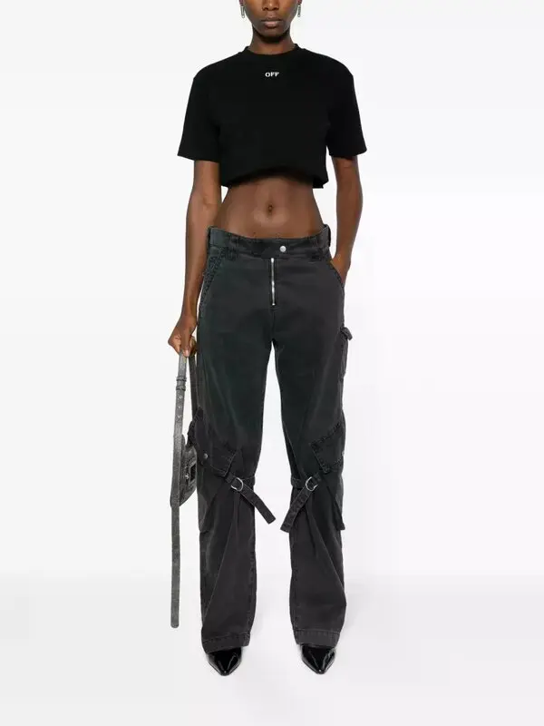 Off-White Off-stamp Cropped T-shirt
