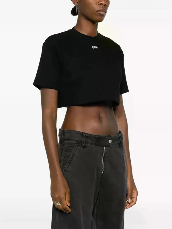 Off-White Off-stamp Cropped T-shirt