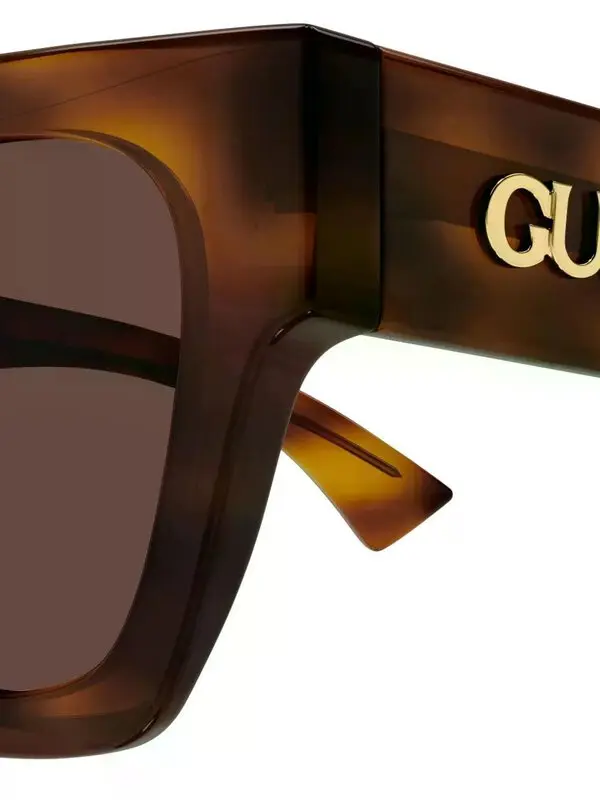 Gucci Square-frame Sunglasses - Brown