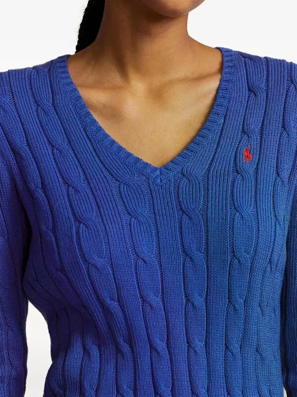 Polo Ralph Lauren Cable Knit V-neck Sweatshirt