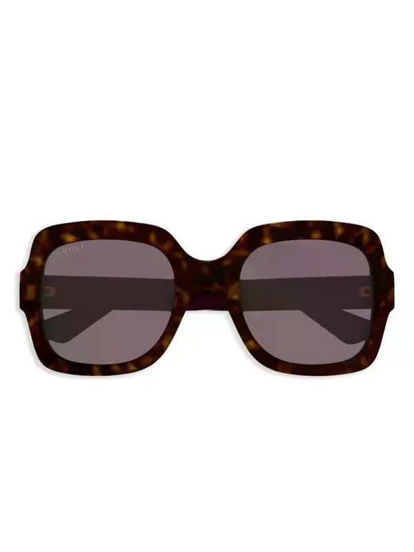 Gucci Oversized Sunglasses - Brown