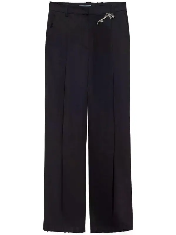 Prada Gabardine Trousers - Blue